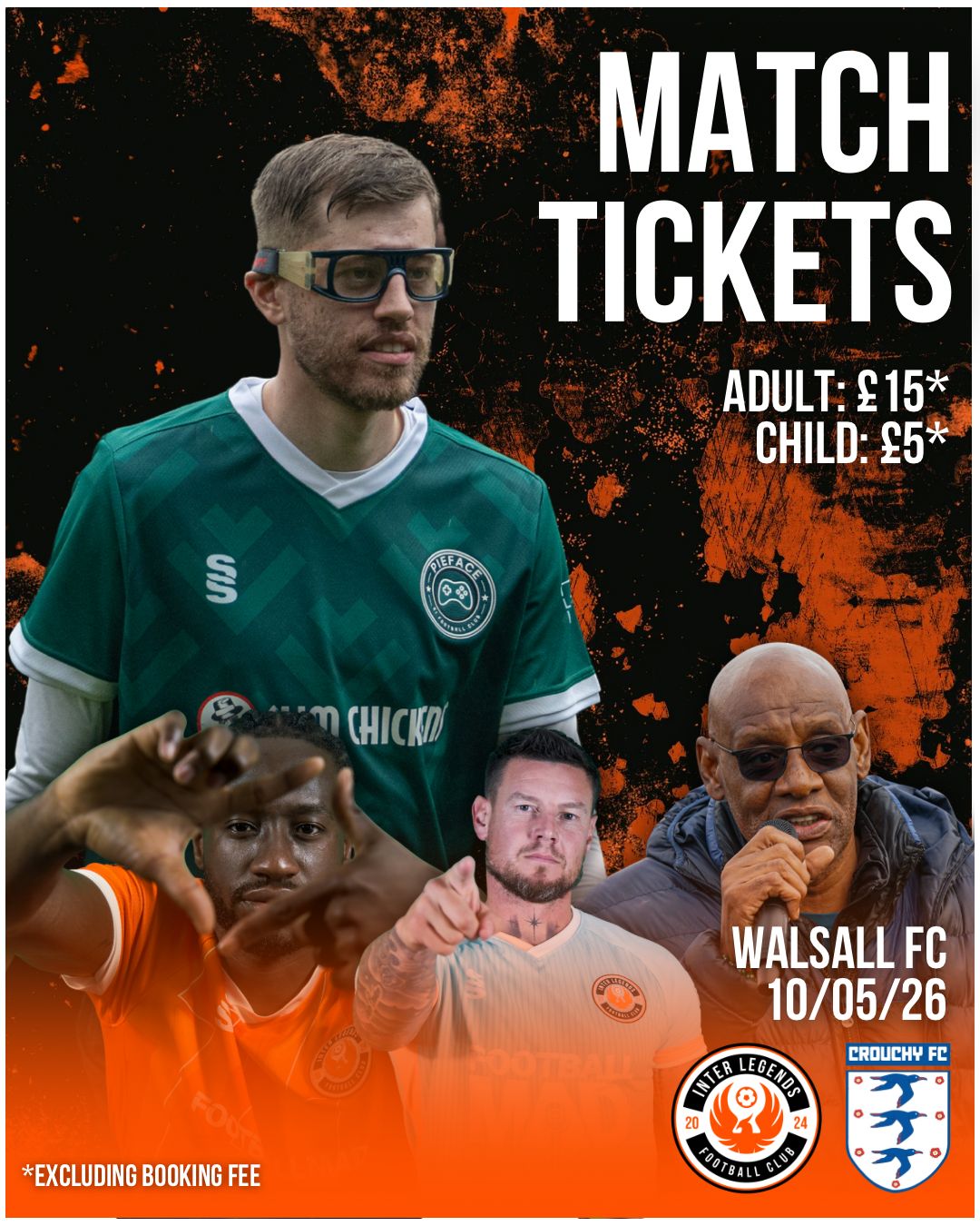 Inter Legends FC Set for Epic Showdown at Walsall FC – Sunday 10th May