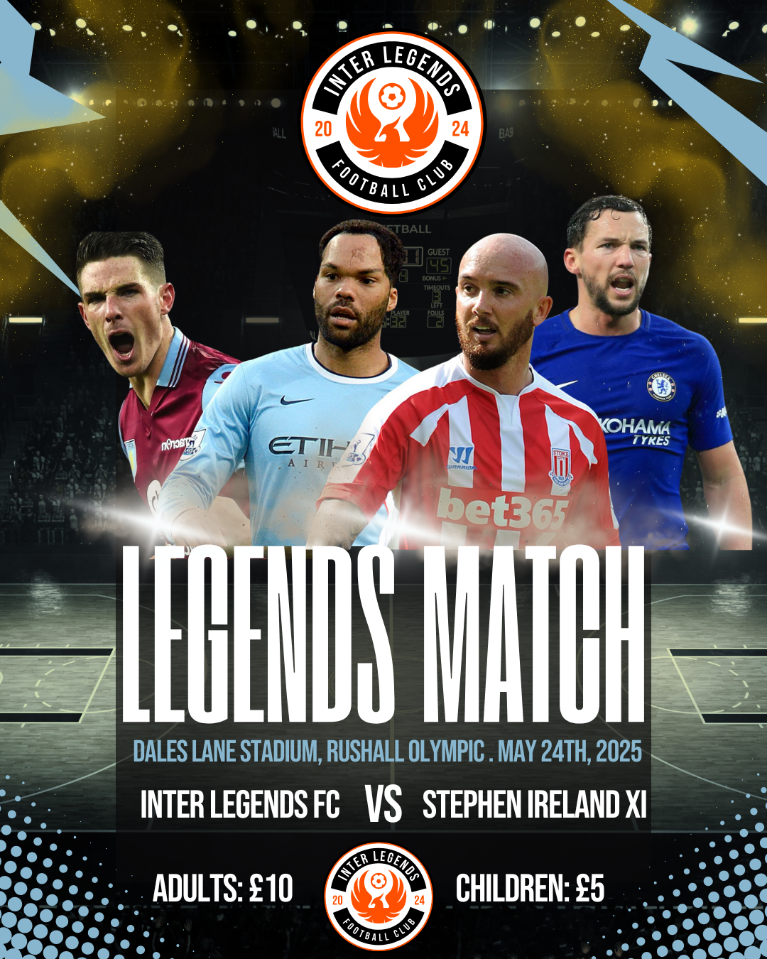 Inter Legends FC VS Stephen Ireland XI